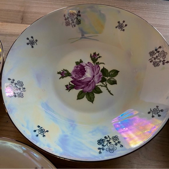 kahla | Kitchen | 6pc Vintage Kahla Rose Lusterware Dinnerware Dinner ...